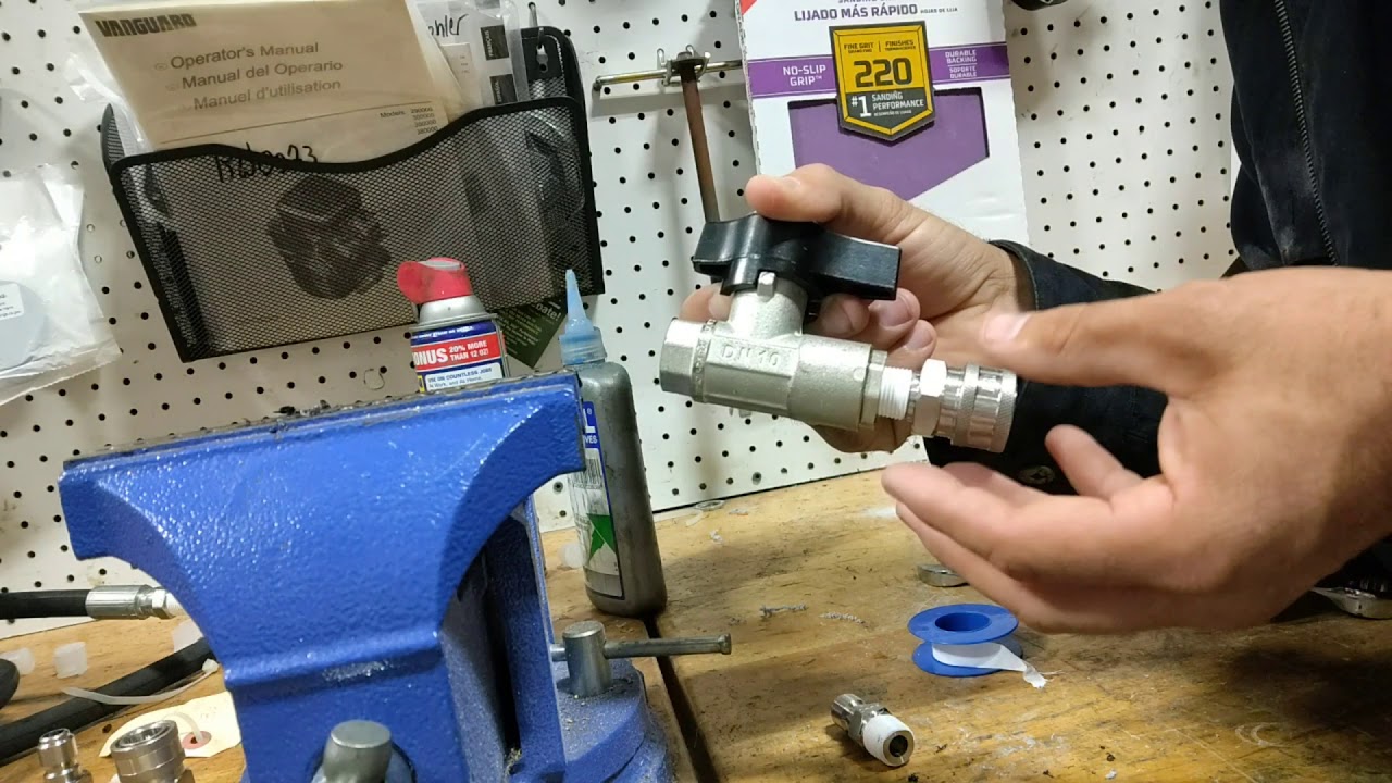 How to put together a ball valve assembly - YouTube