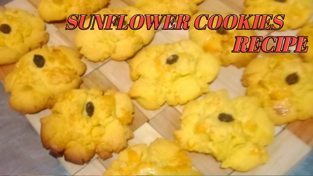 SUNFLOWER COOKIES RECIPE - YouTube