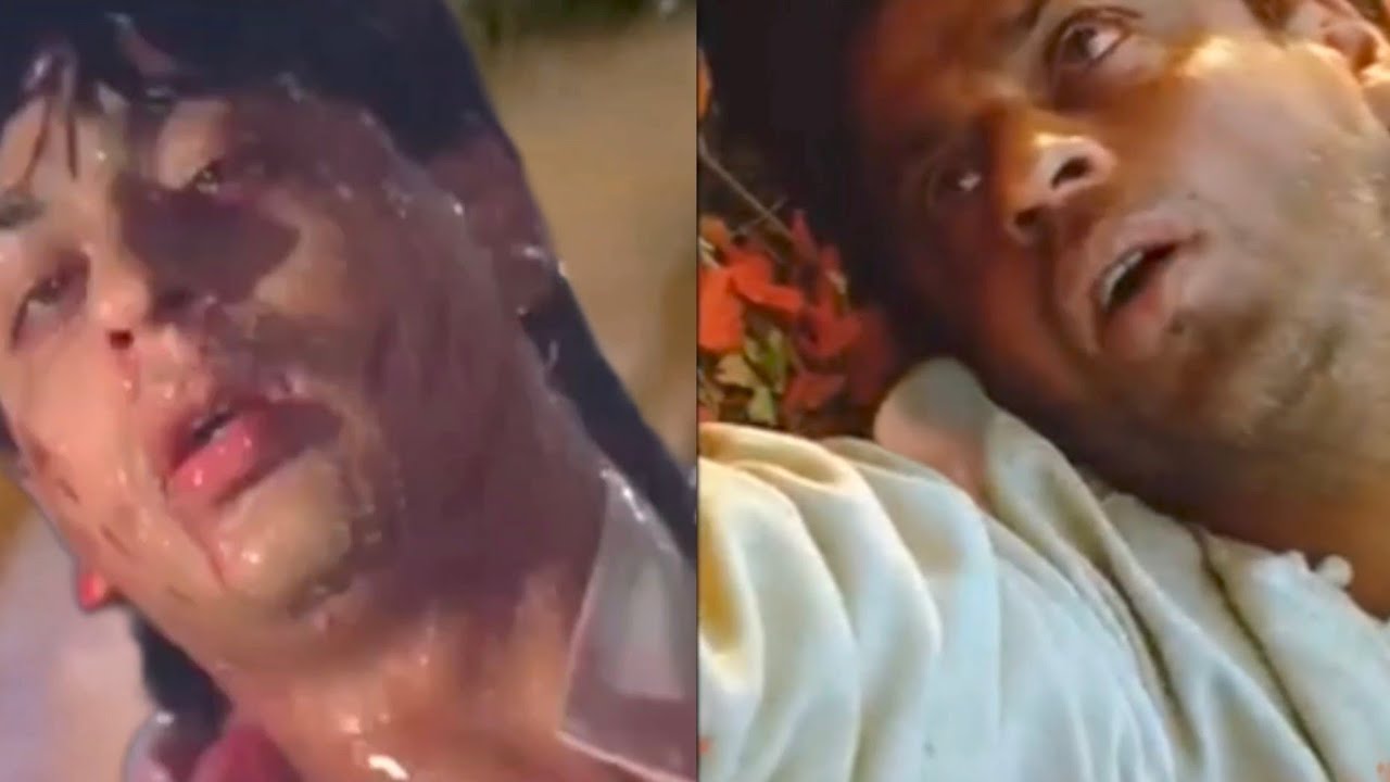 srk ded scenes sad song md.rafi Aaj ga lo muskurlo editing video - YouTube