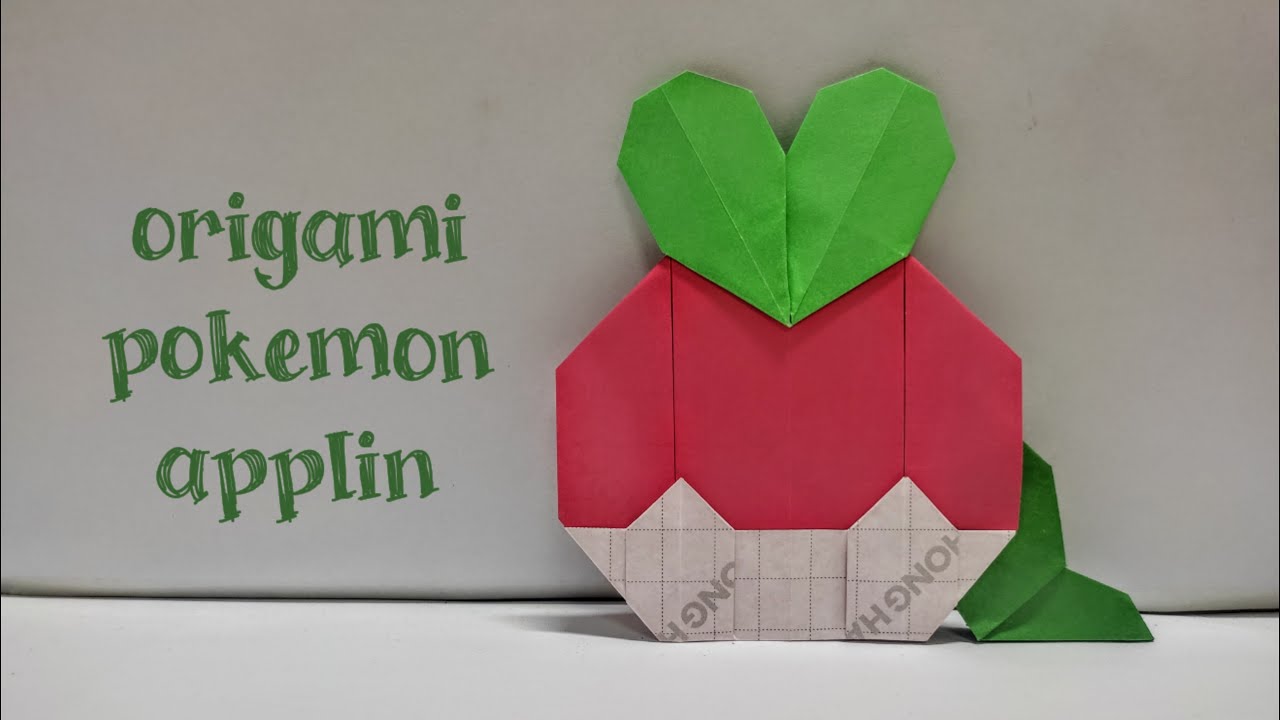 Origami Pokemon Applin Easy - How To Make A Paper Pokemon Applin Easy ...