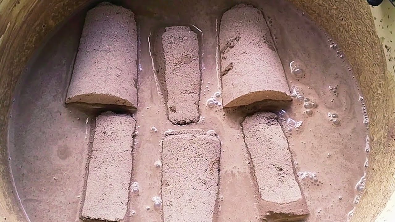 STONE🪨CRUSH SAND+CEMENT🩶CRUMBLING IN TO WATER💦+DIPPING+MIXING🤤# ...