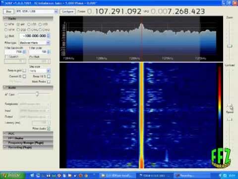 Testes iniciais com SDR-RTL + upconverter Ham It Up V1.0 + SDRSharp ...