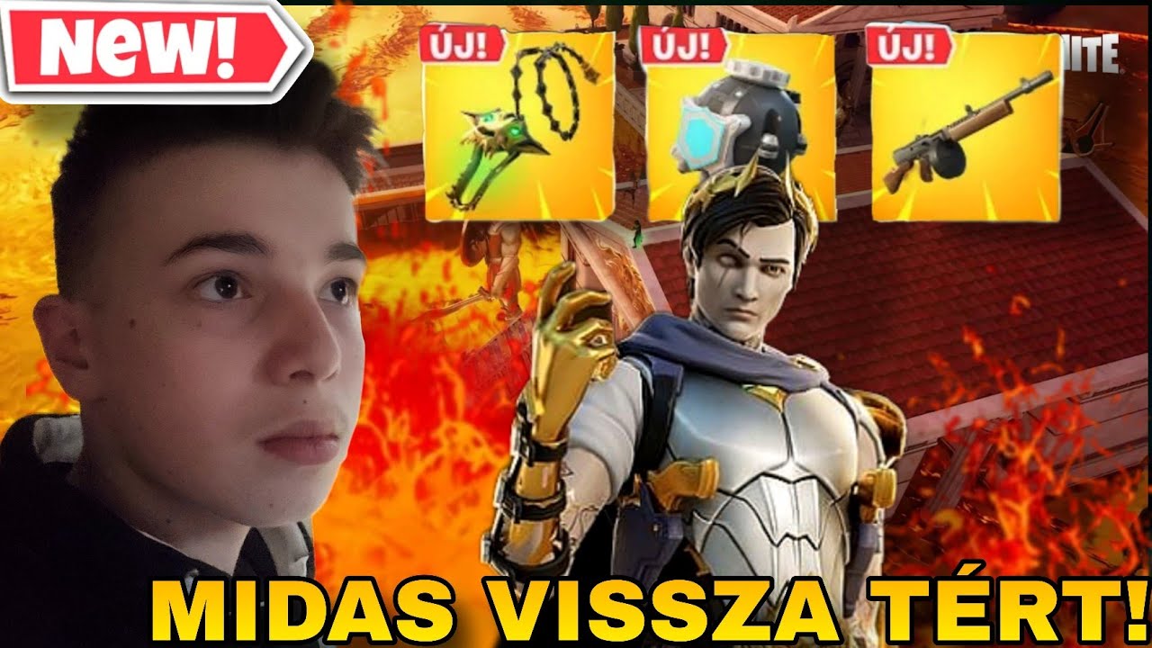 Fortnite Midas update (new weapons, new mod, new skin) - YouTube