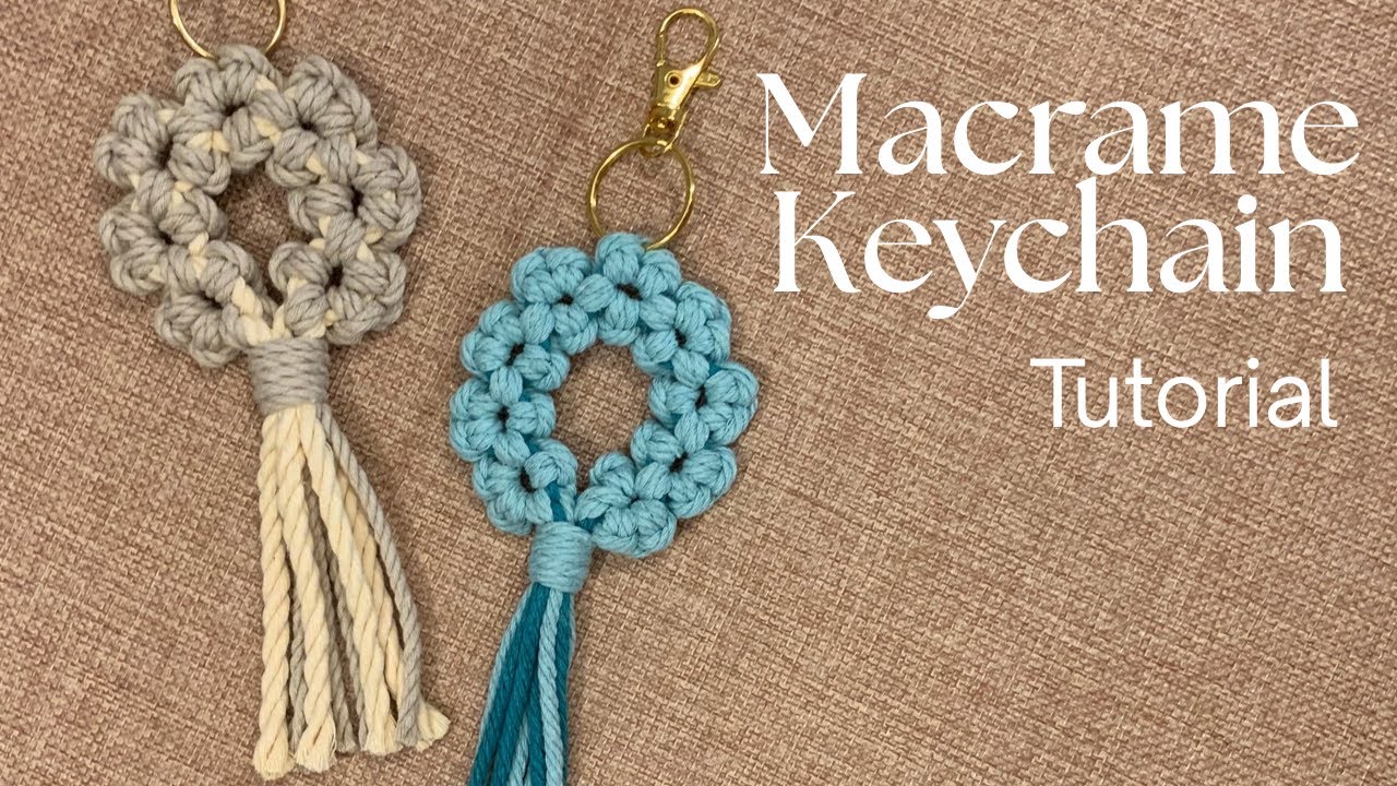 Macrame Keychain | Chaveiro Macrame | Diy - YouTube