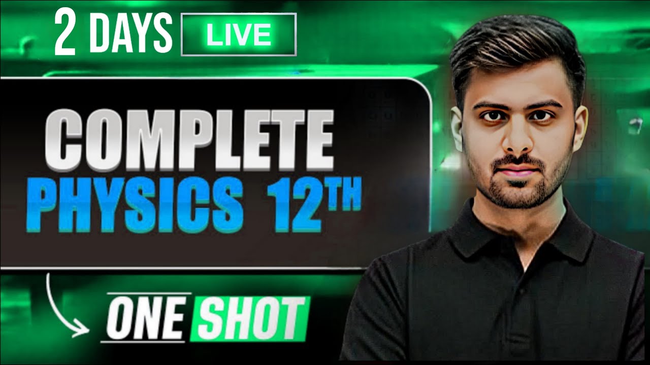 CH 4 & 5 | 70/70 Challenge LIVE CLASS | 5 DAYS COMPLETE PHYSICS 🔥 | Class 12 Boards 2025 - YouTube