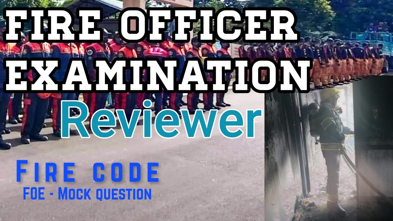 FOE sample questions | FIRE OFFICER EXAM REVIEWER | BFP - YouTube