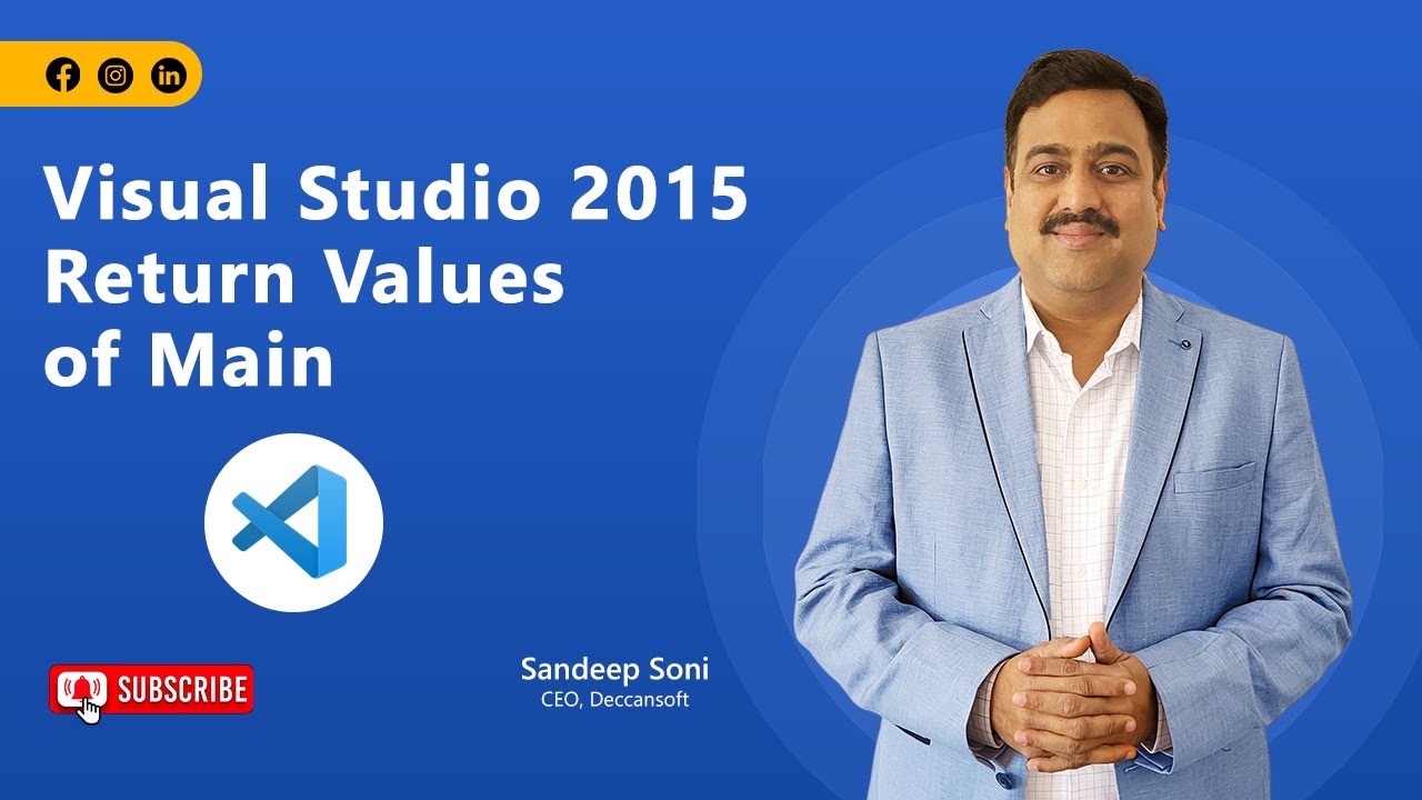 Part 4 - C# return values of main in Visual Studio 2015 - YouTube