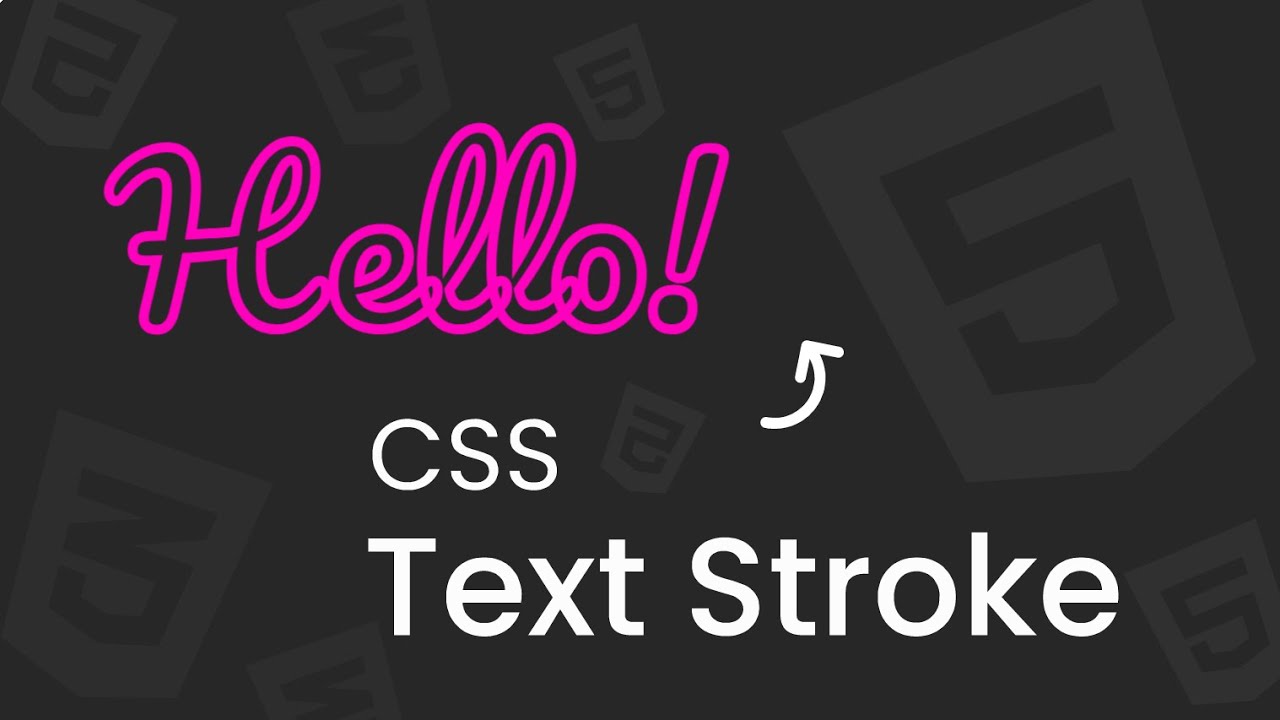 Create A Stylish Css Text Stroke Effect Css Text Effect Html And Css 9628