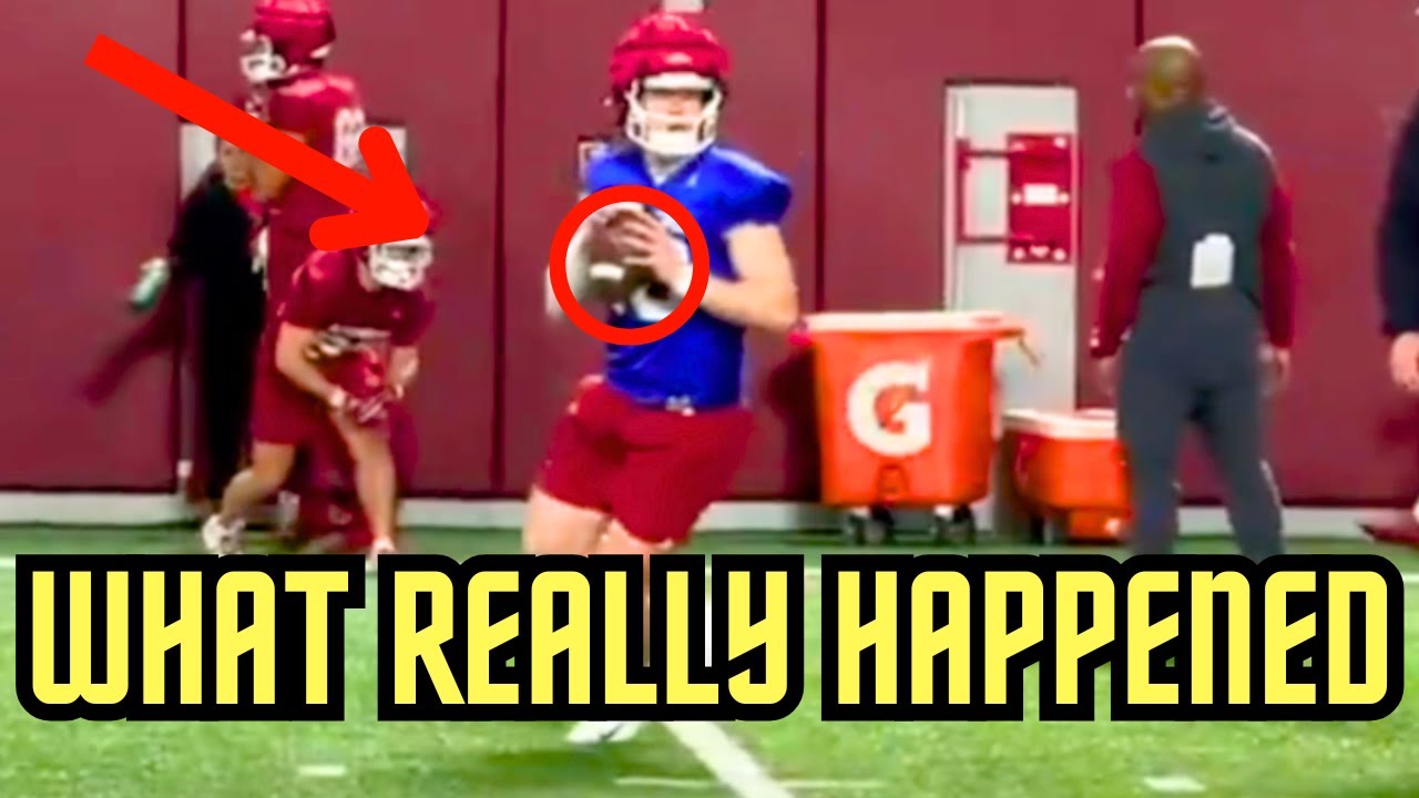 John Mateer MAKING PLAYS At Oklahoma Sooners Spring Practice The NEXT ...