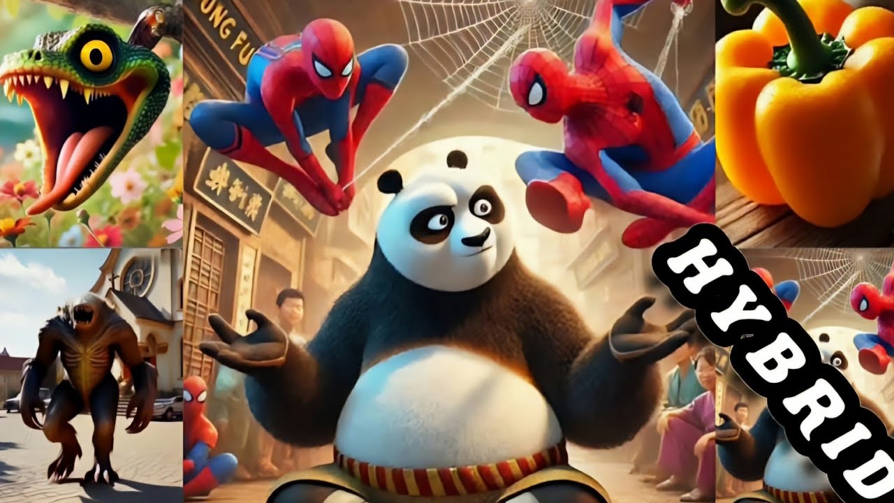 Funny giants and an unexpected fight with Venom and Kung Fu Panda‌ ! # ...