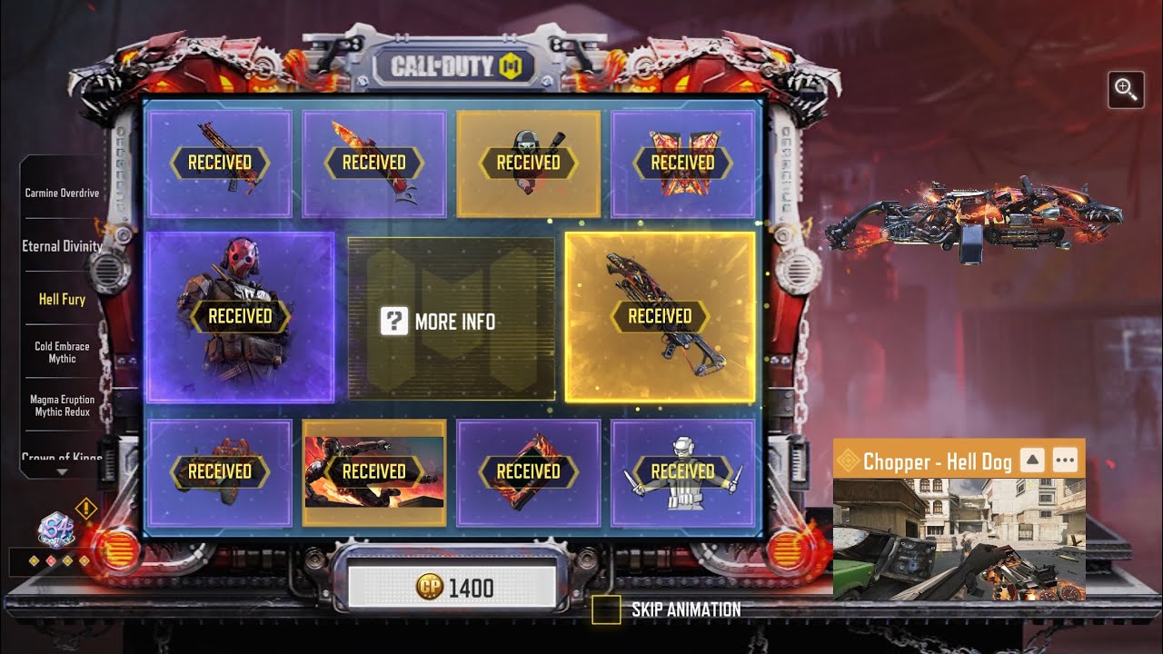 Codm Hell Fury Lucky Draw | Nikto Fulcrum Shift | Chopper Hell Dog | Full Draw - YouTube