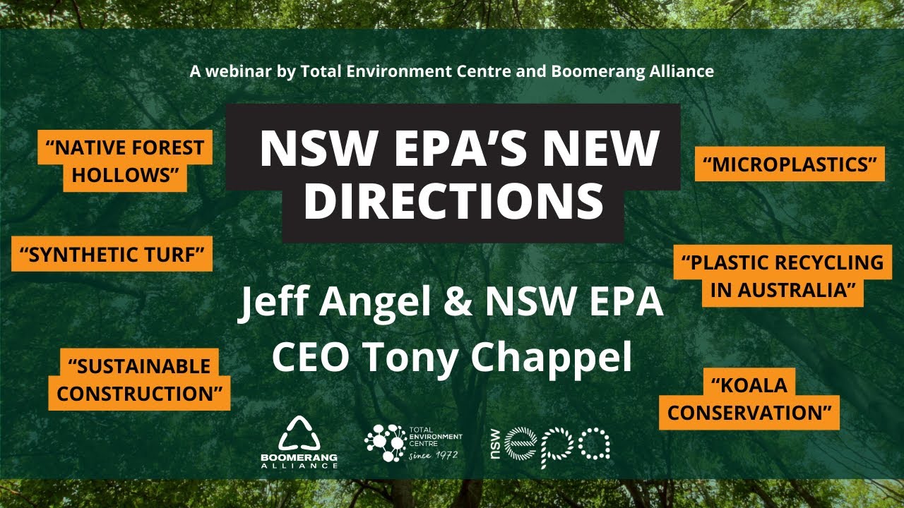 Tony Chappel, NSW EPA CEO, and Jeff Angel speak about NSW EPA’S New ...