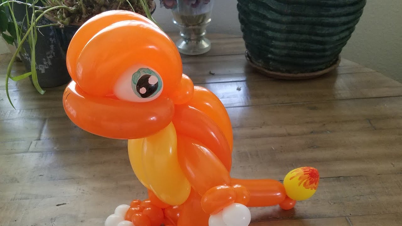 Pokemon Balloon Twisting #004 Charmander - YouTube