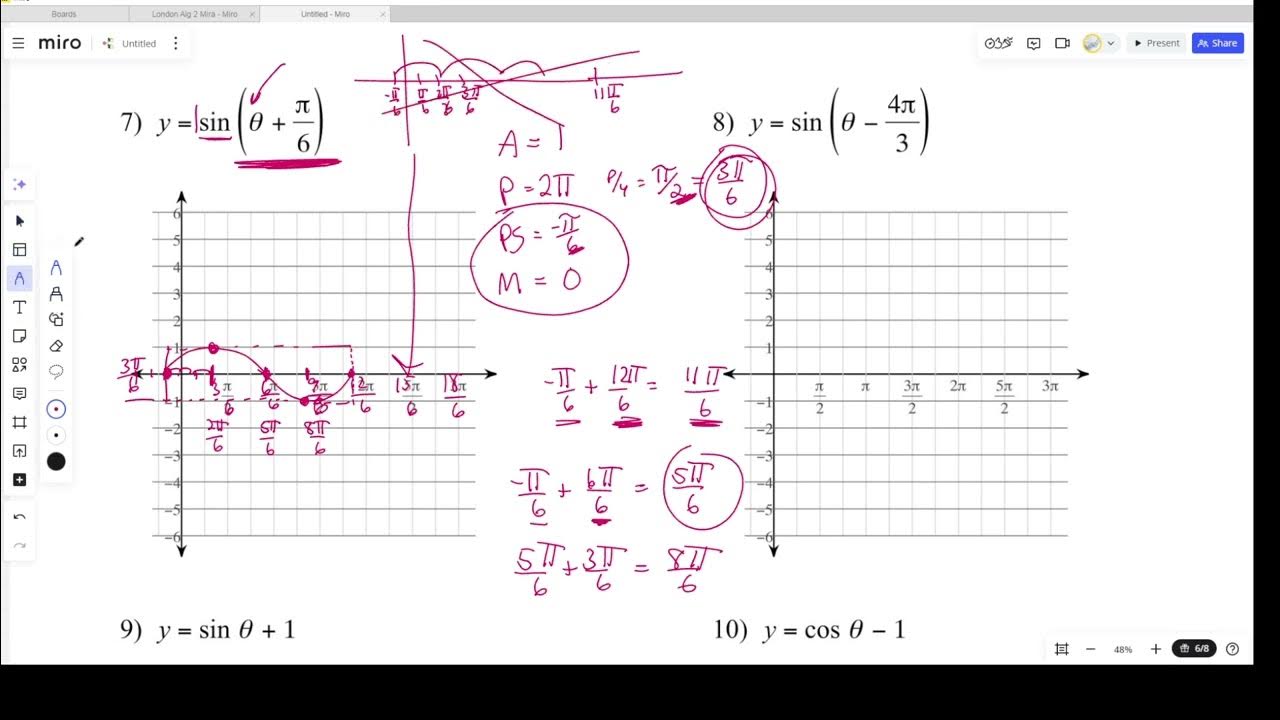 Intro to Graphing Trig Sin Cos part 2 - YouTube