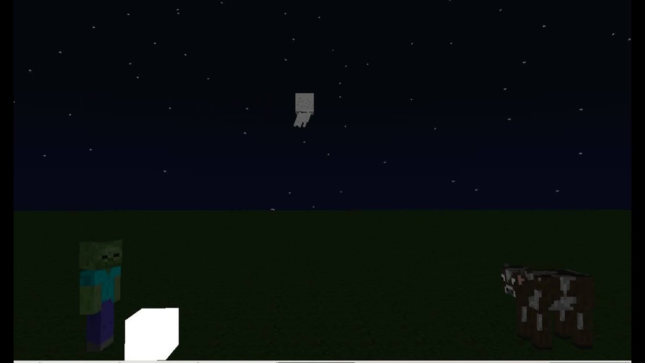 What Mobs do at night on Minecraft - YouTube