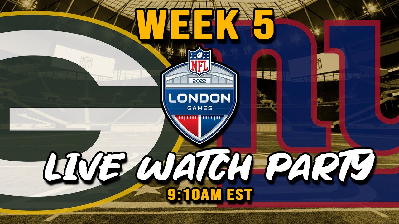 Packers vs Giants Week 5 in London! Play-By-Play Reaction - YouTube