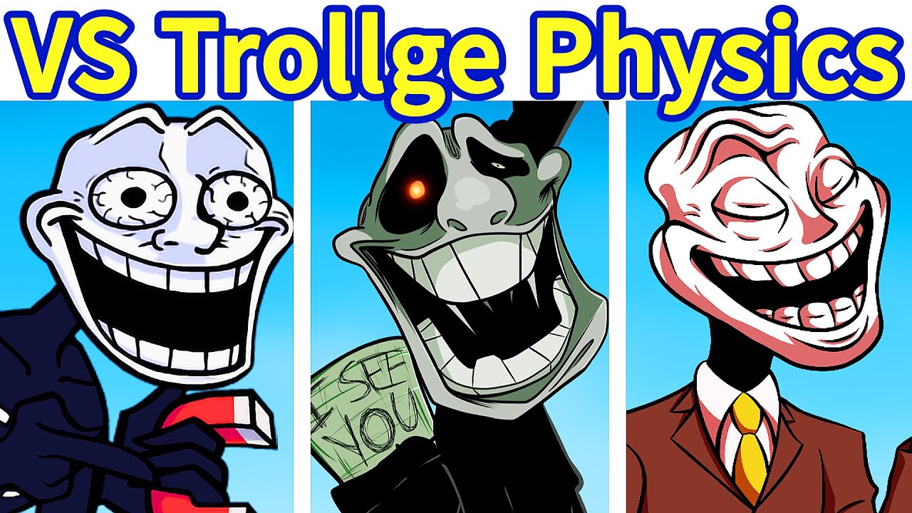 Friday Night Funkin': VS Trollge Physics FULL WEEK 2 + All Ending/Bonus ...