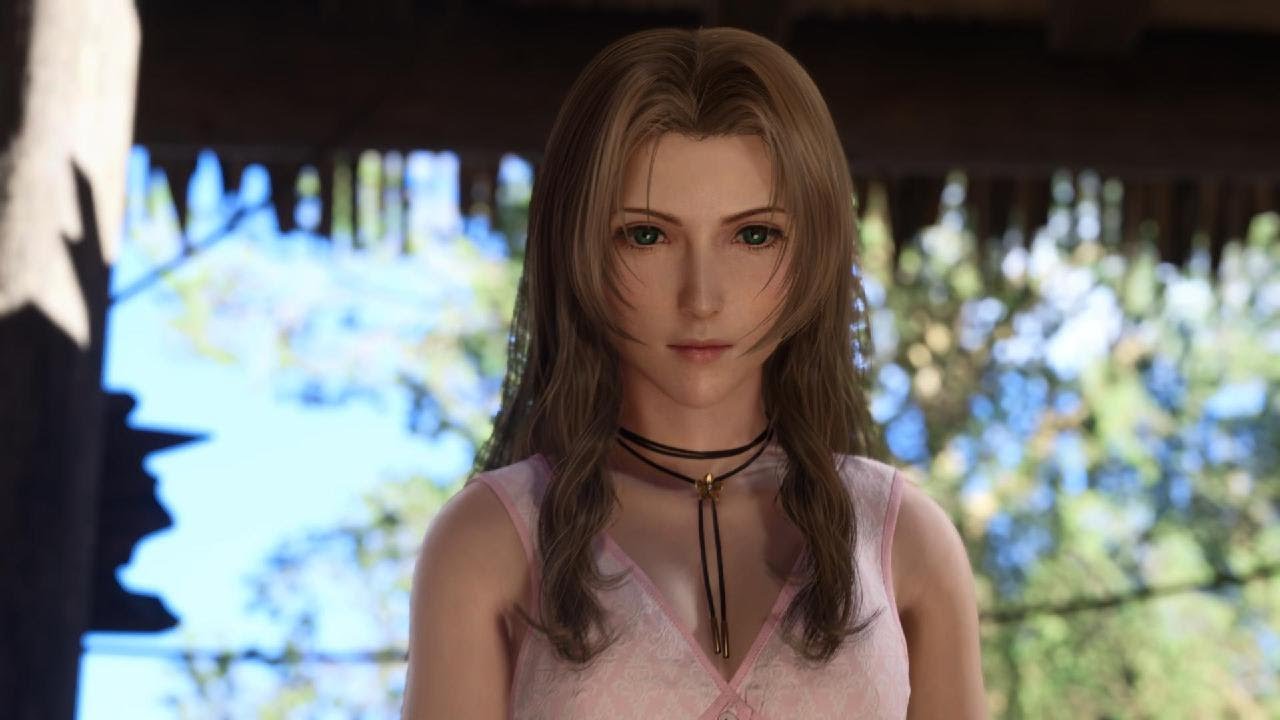FINAL FANTASY VII REBIRTH Aerith fresh in her Sleeping nightie after ...