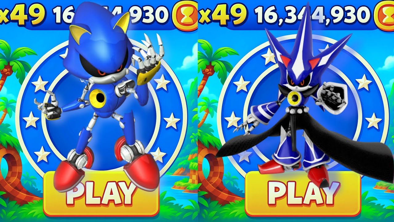 Sonic Dash - Metal Sonic VS Neo Metal Sonic _ Movie Sonic vs All Bosses ...