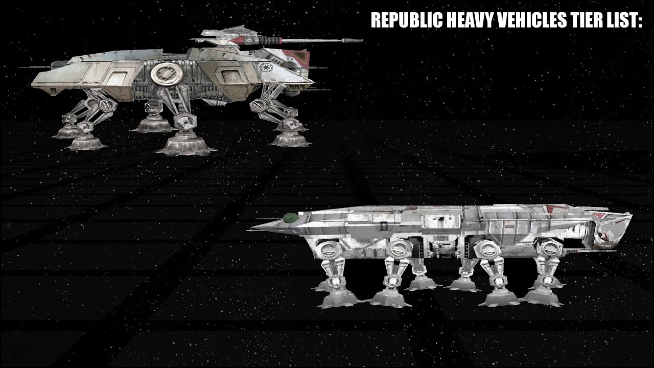 Star Wars: Republic Heavy Walkers/Heavy Vehicles Tier List #clonewars ...