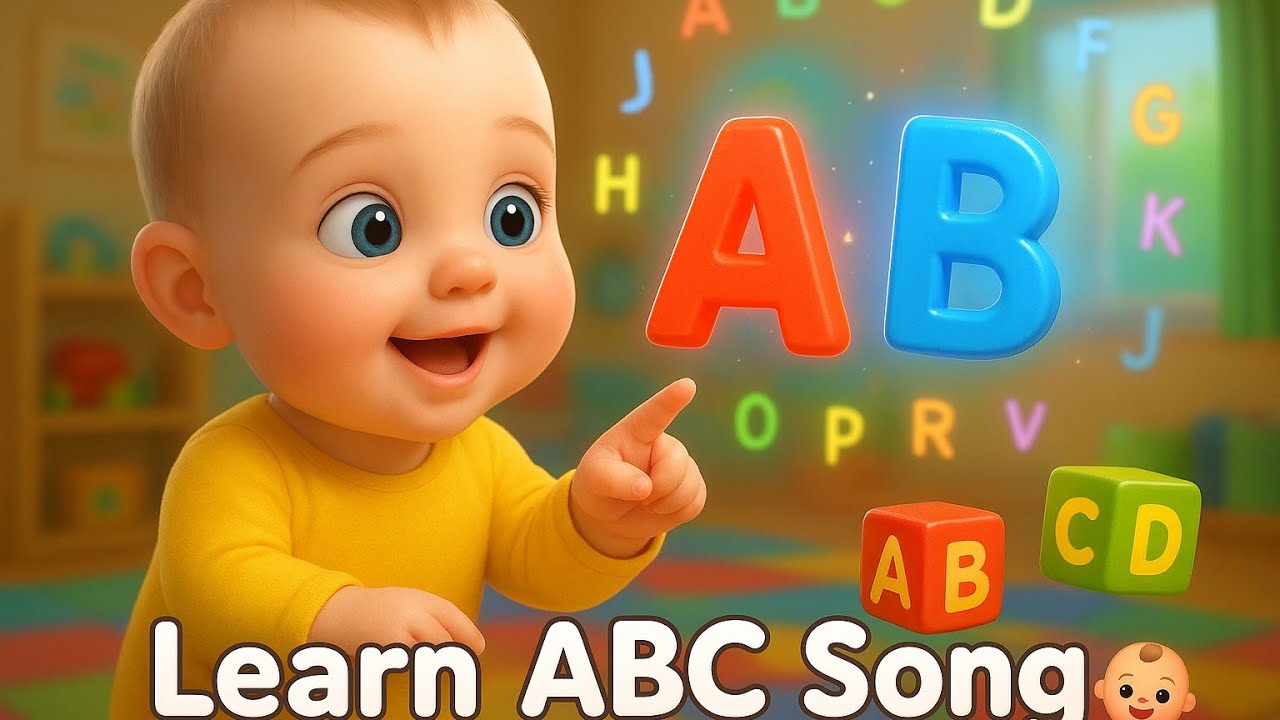 "ABC Song for Kids 🎵 Learn A to Z Alphabets with Cute Baby Animation 👶 ...