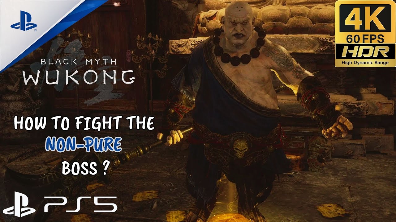 Black Myth: Wukong vs Non Pure - Chapter 3 (PS5) 4K 60FPS HDR - YouTube