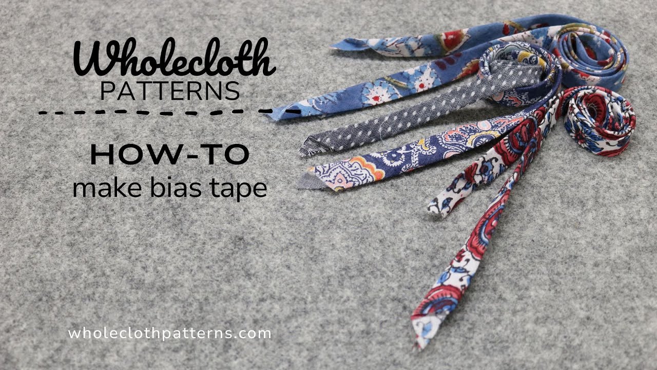 How to Make Your Own Double Fold Bias Tape beginner sewing tutorial ...