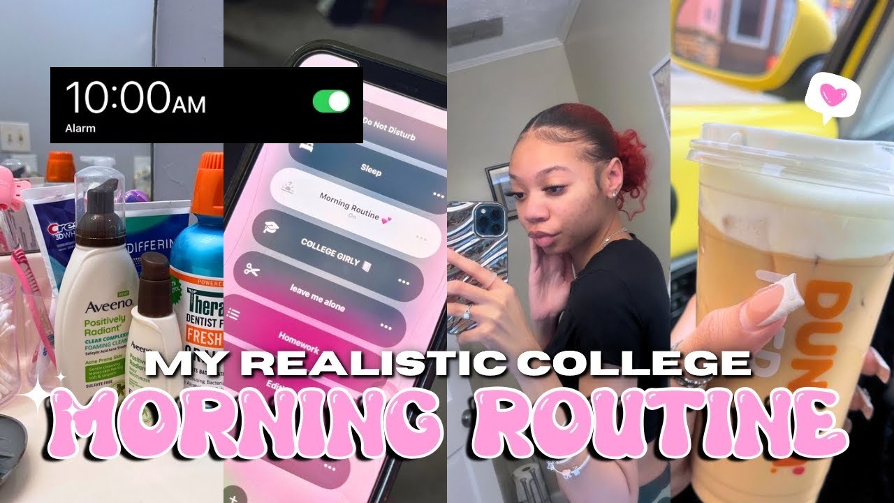 MY *REALISTIC* COLLEGE MORNING ROUTINE ♡ - YouTube