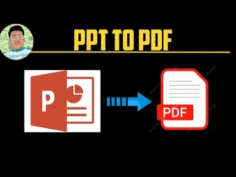 How to convert Powerpoint file into PDF file | Convert ppt file to pdf file in one minute - YouTube