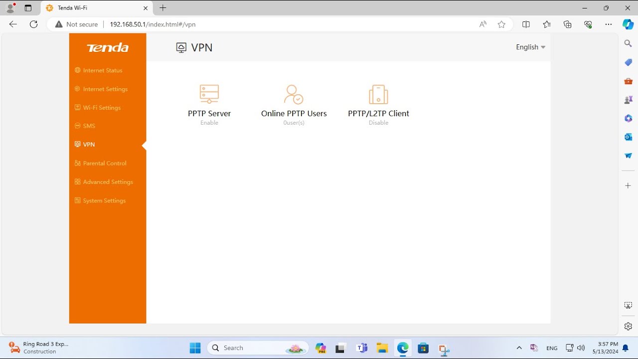 How to configure VPN server on Tenda 4G router - YouTube