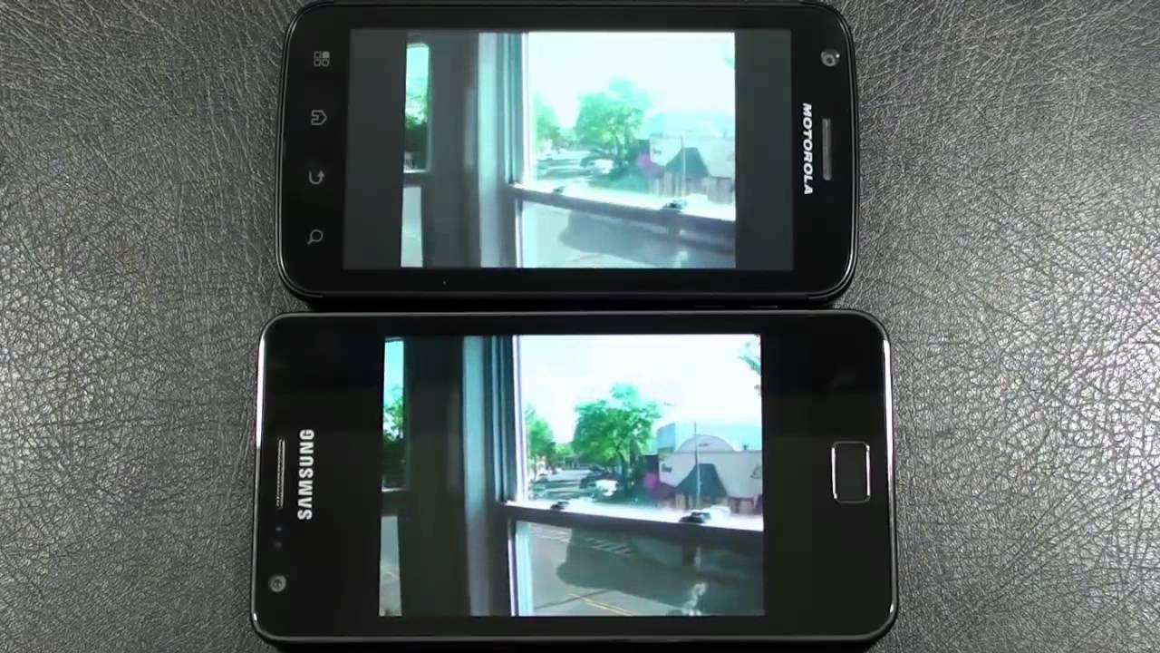 Samsung Galaxy S II vs Motorola Atrix 4G Dual-Core Face Off - YouTube