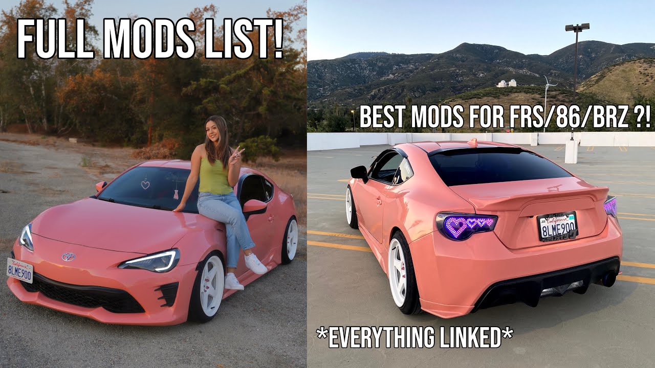 FULL MODS LIST ON MY FRS/86 - YouTube