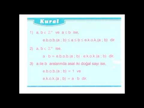Ekol Hoca 9.Sınıf Ebob - Ekok konu anlatımı video çözümlü soruları test çözümleri