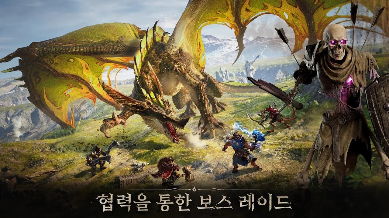 신작 모바일게임 다크 판타지 3d 어드벤처 Rpg 드래곤 에어 침묵의 신 1챕터 후반부 플레이 그래픽 좋은 고퀄리티