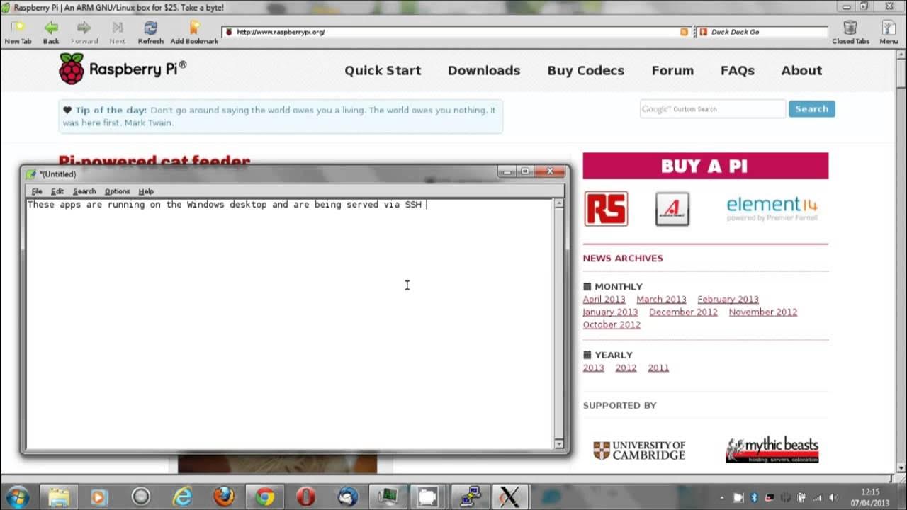 Remote Access of a Raspberry Pi using XRDP and X11 forwarding - YouTube