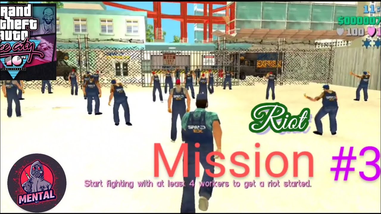 Gta vice city riot mission #3(GRANDTHEFTAUTO)#gta #vicecity # ...