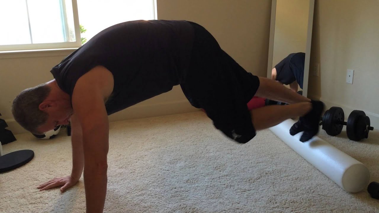 Plank on foam roller - YouTube