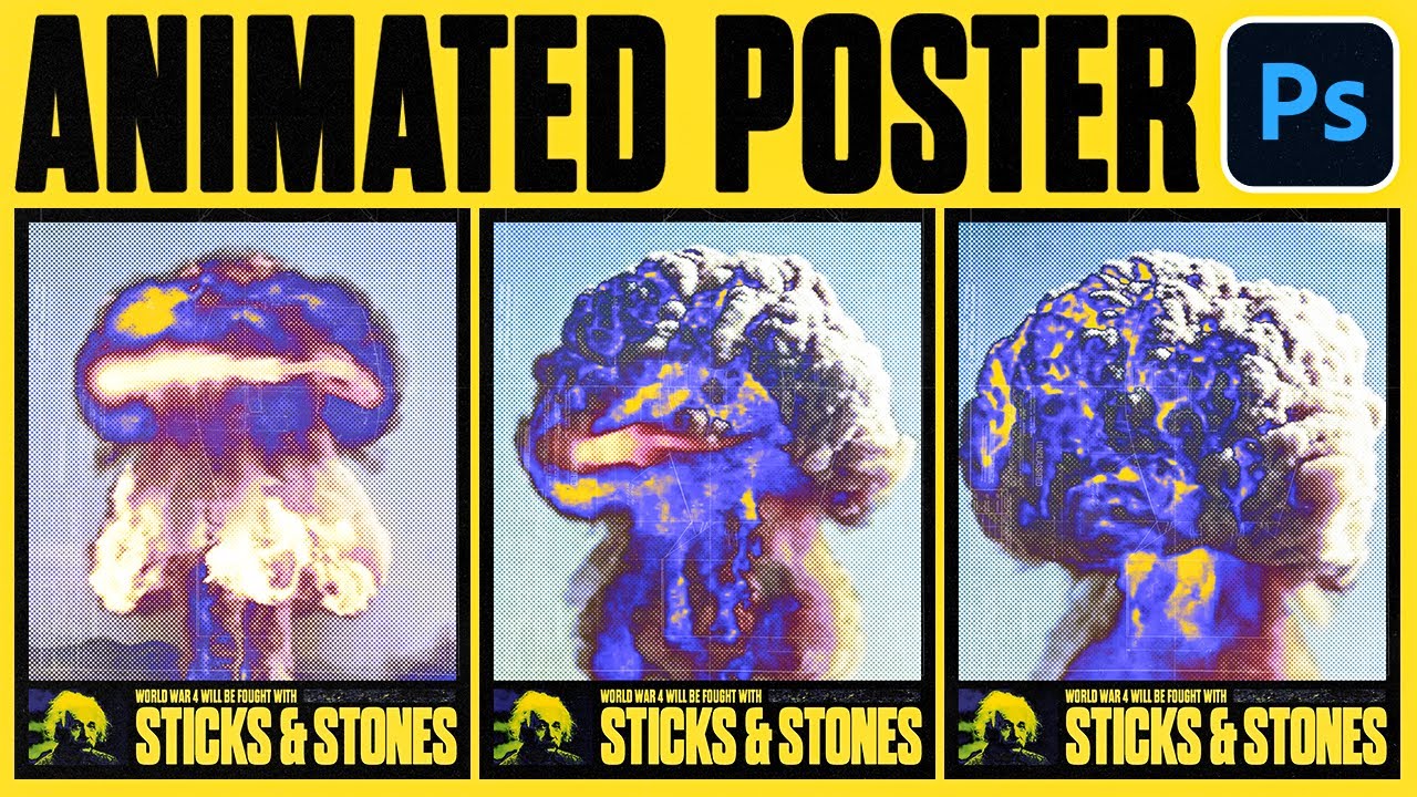 Easy Animated Poster Using Just Photoshop! - YouTube