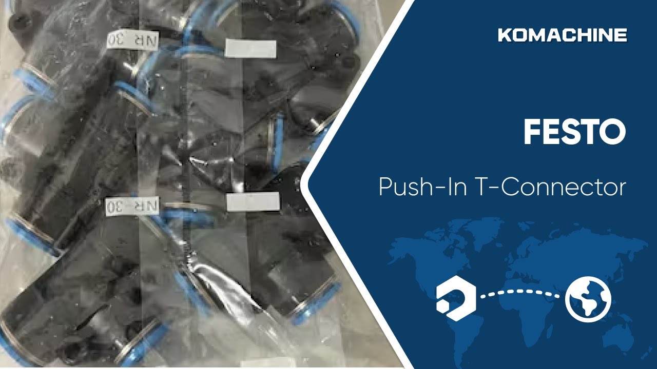 FESTO / Push-In T-Connector (QST-12) / INV-02437 - YouTube