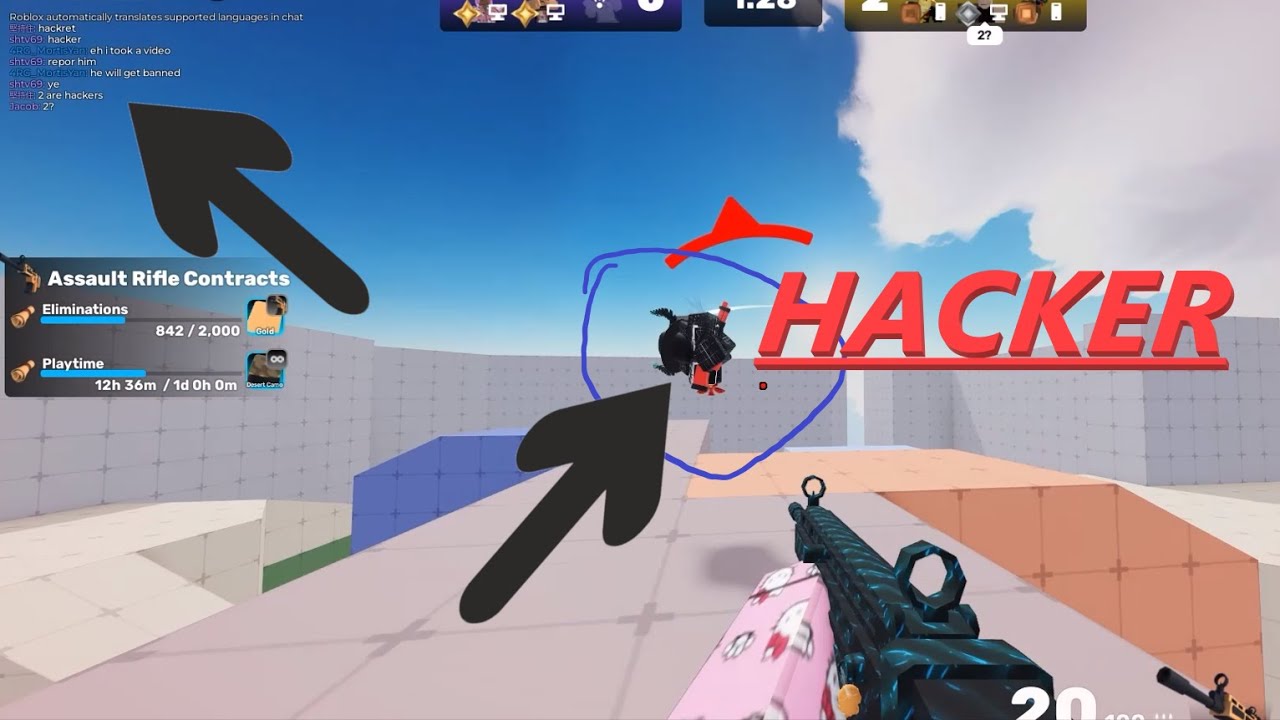 ROBLOX - Rivals - Hacker - YouTube