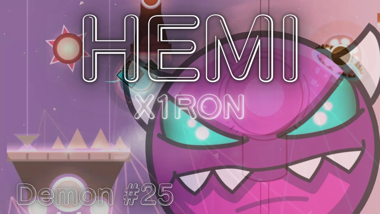 [LDM | Epic Demon #25] "HEMI" (Medium Demon) By X1RON | Geometry Dash 2 ...