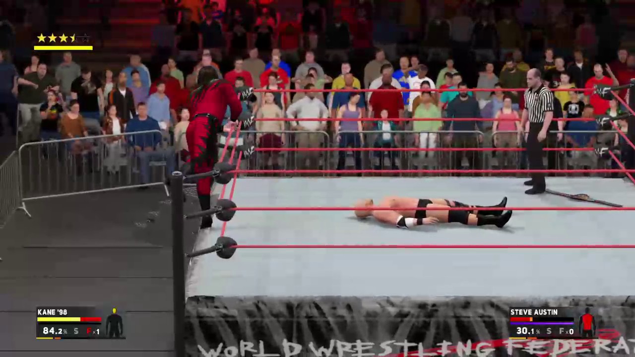 WWF King Of The Ring '98 Stone Cold vs Kane - YouTube