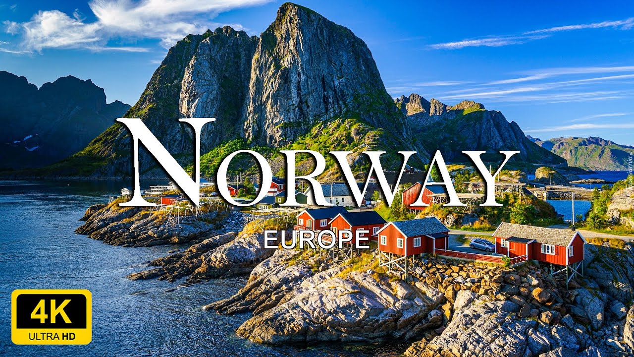 FLYING OVER NORWAY (4K UHD Video) - Relaxing Music With Beautiful ...