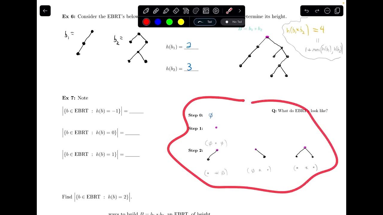 5.3.3 Height of Extended Binary Rooted Trees - Discrete Math - YouTube