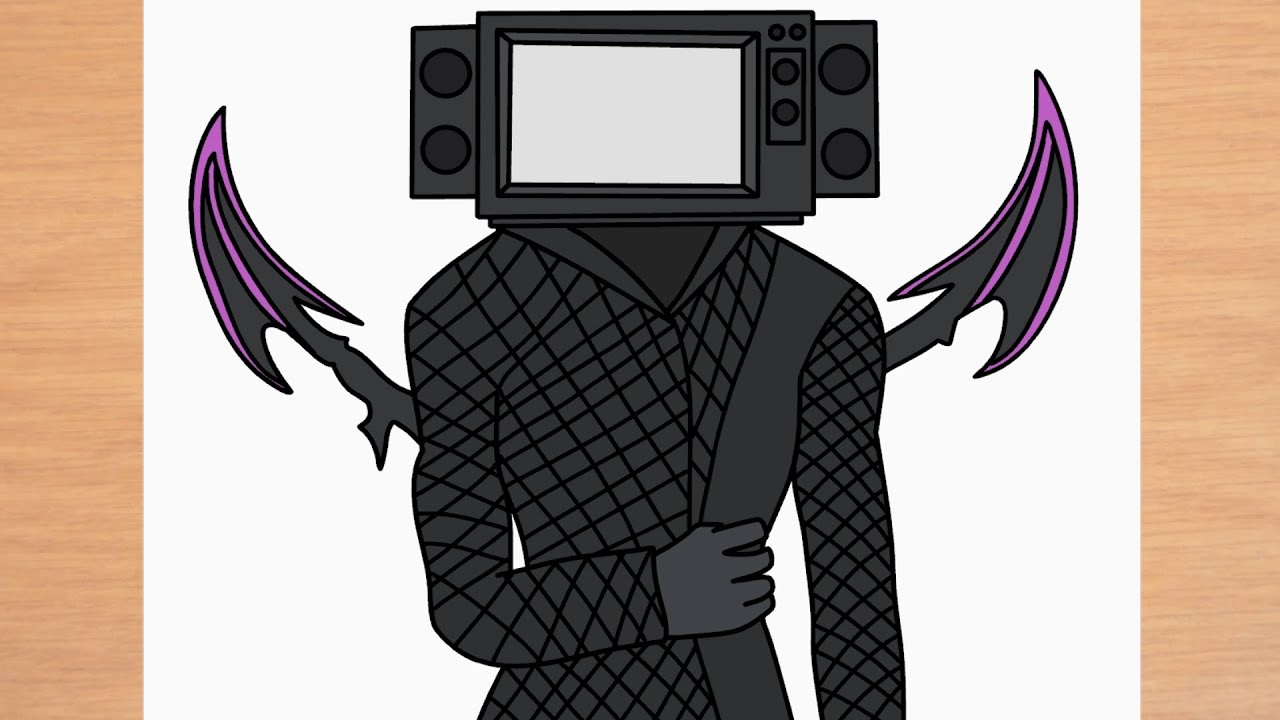 How to draw Elite Tv Woman Skibidi Toilet 77 part 3 - YouTube