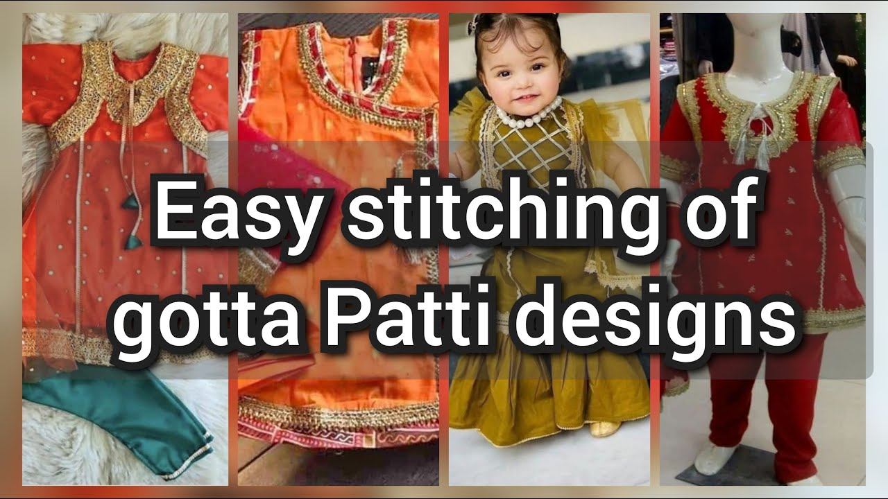 Easy stitching gotta Patti designs for kids girls | gotta Patti design ...