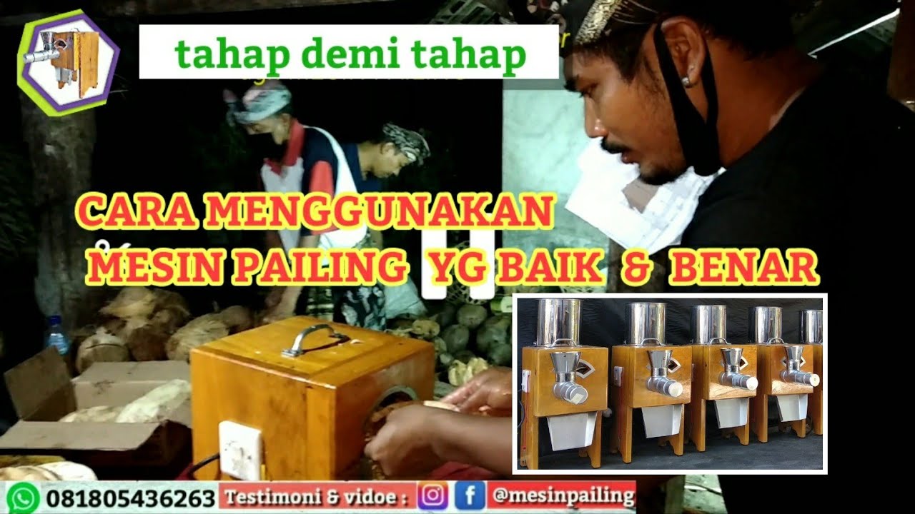 Cara menggunakan mesin pailing yg baik dan benar, tipe terbaru - YouTube
