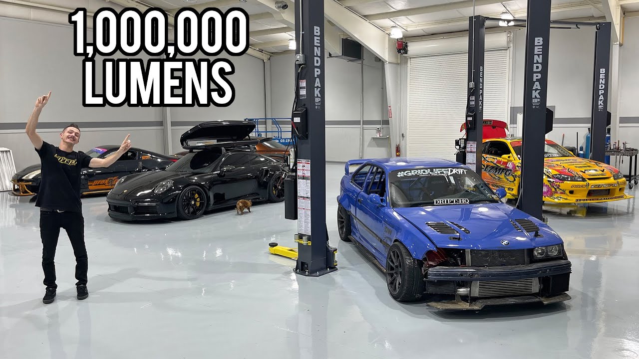 LZ Compound - Shop Lighting Transformation! - YouTube