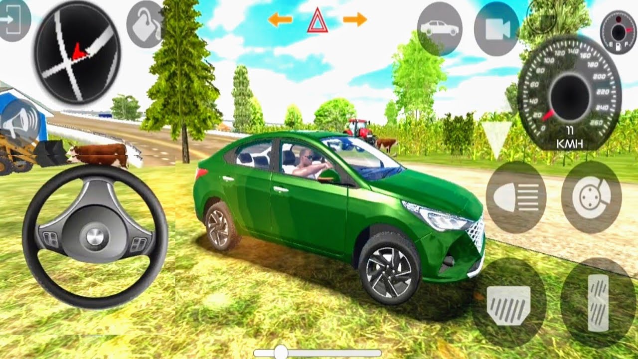 Hyundai Verna Car Drawing Game 3D | Indian Cars Simulator | Gadi Wala ...