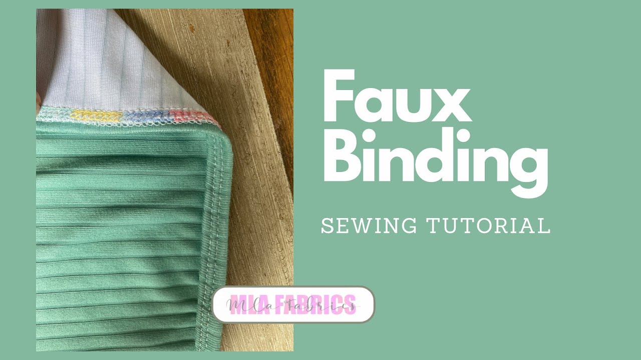 Faux Binding Tutorial - YouTube